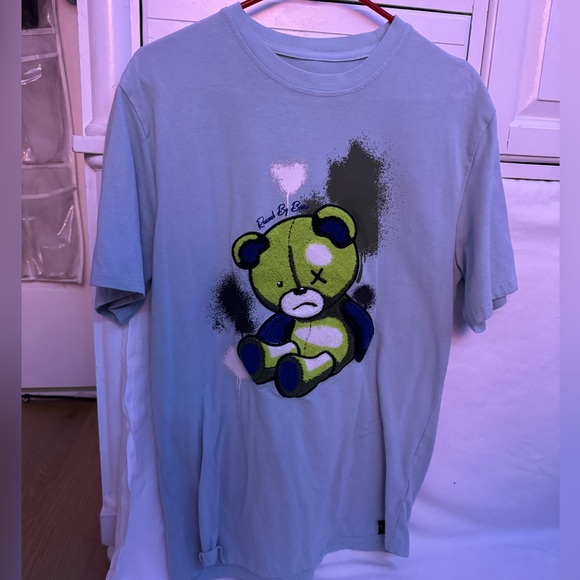 Shirts | Light Blue Teddy Tee | Poshmark
